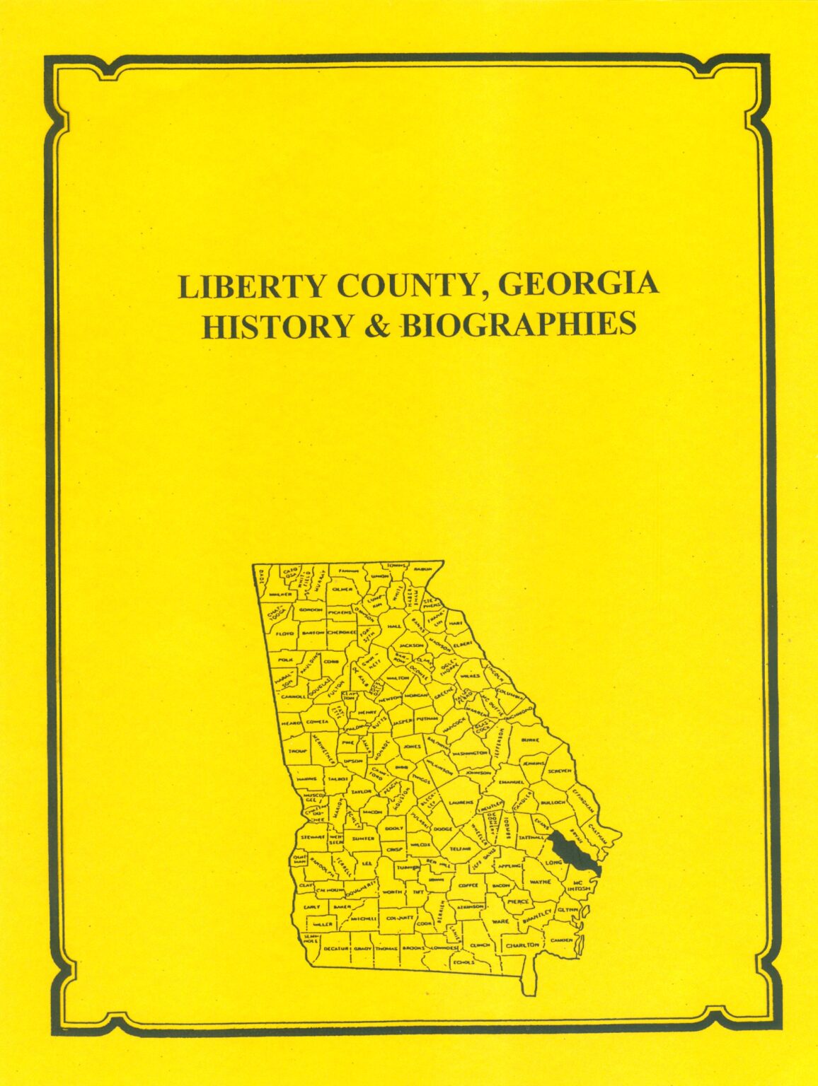 Liberty County, Georgia History and Biographies - Mountain Press and ...